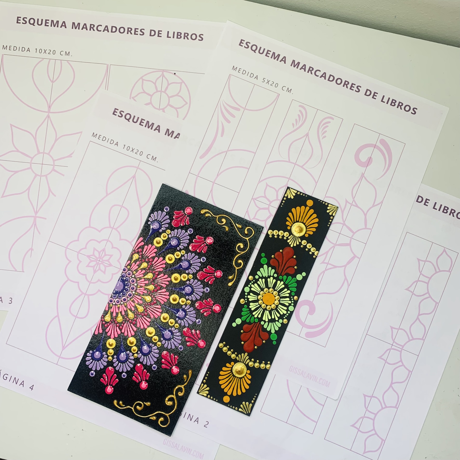 Marcadores de libros para imprimir con mandalas: 10 diseños creativos